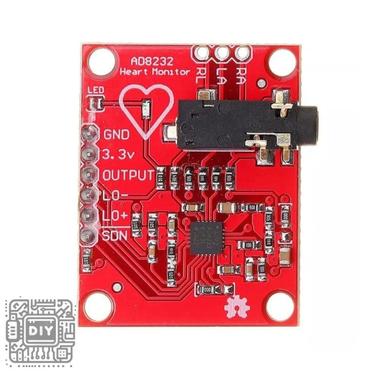 AD8232 ECG Heart Rate Sensor Module - DIYStoreiq.com