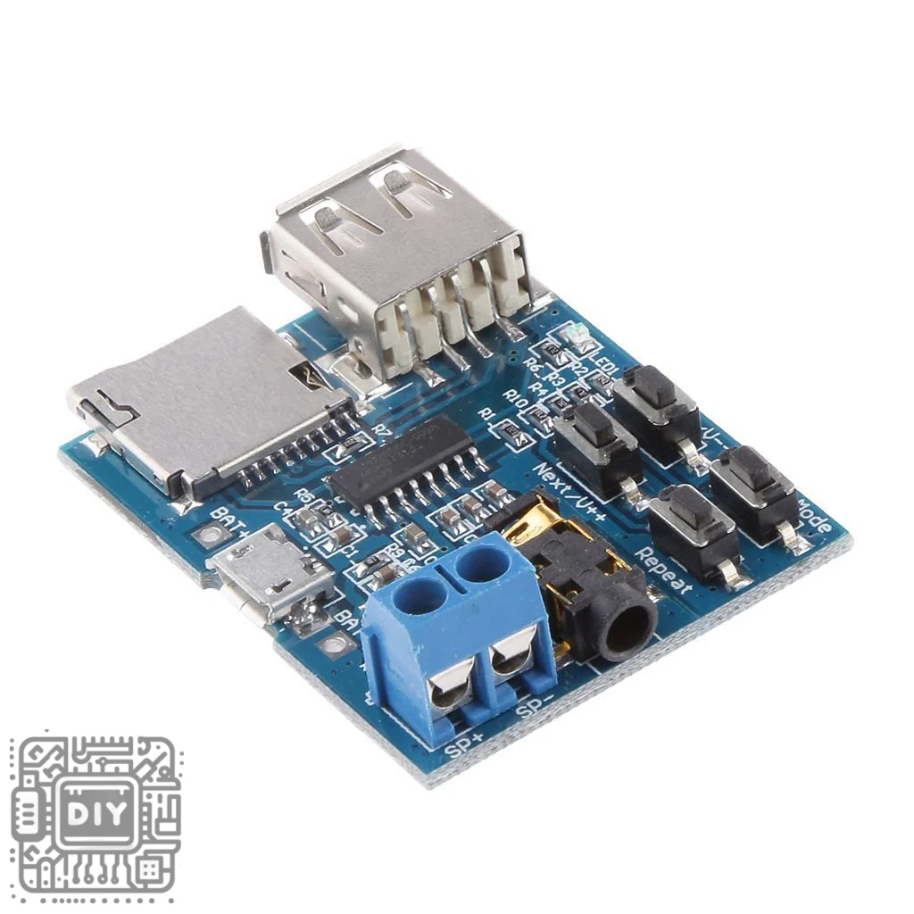 MP3 Decoder Board with Amplifier - DIYStoreiq.com