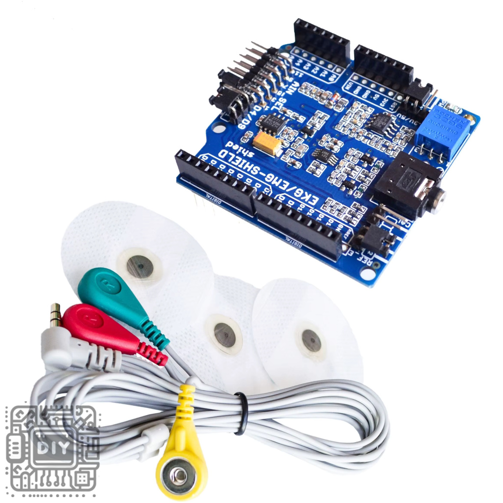 EMG Sensor ECG Shield for Arduino Uno - DIYStoreiq.com